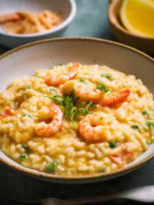 Simple Smoked Salmon and Prawn Risotto