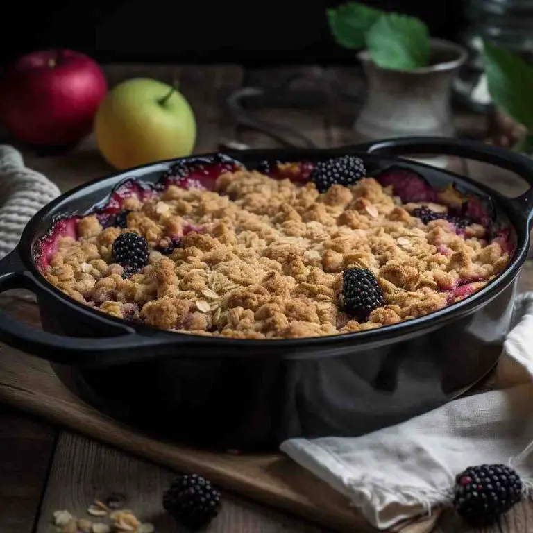 Apple and Blackberry Crumble