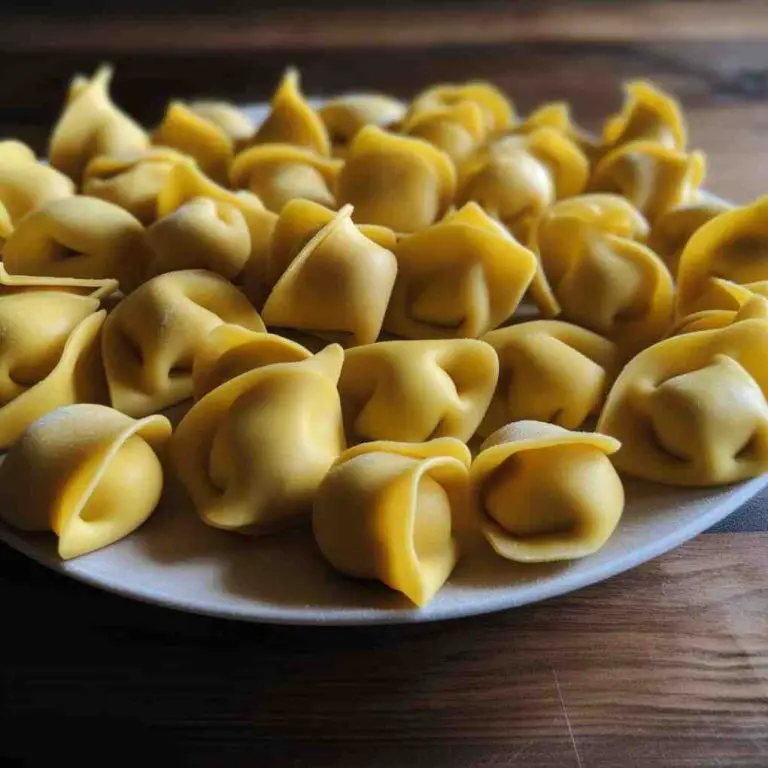 Traditional italian cappelletti in broth
