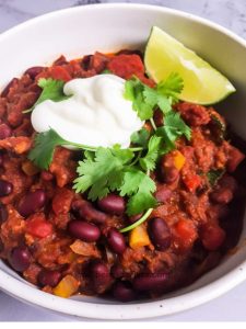 Mary Berry Mixed Bean Chilli {Vegetarian}