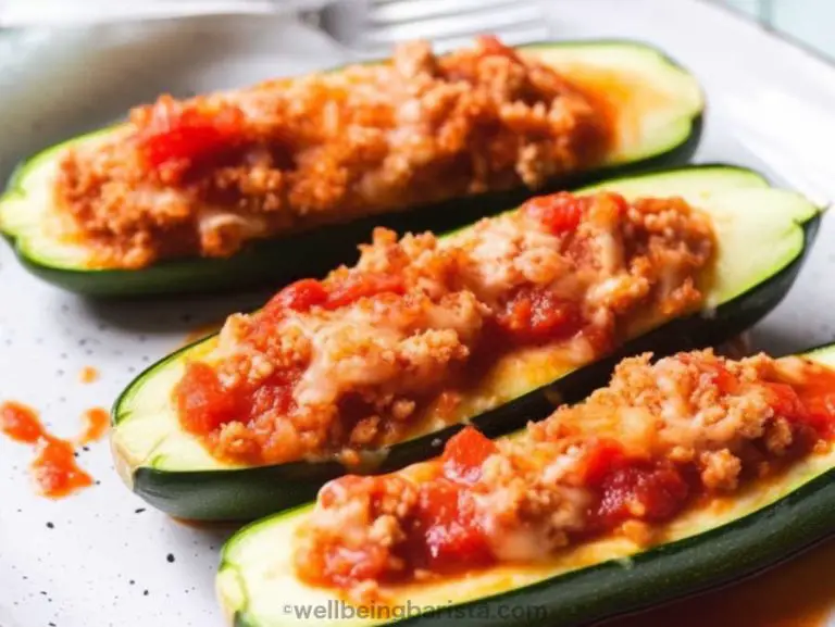 Vegetarian Stuffed Marrows Recipe with Cheese | Mediterranean Style