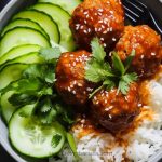 Easy Korean turkey meatballs {a.k.a Gochujang meatballs}